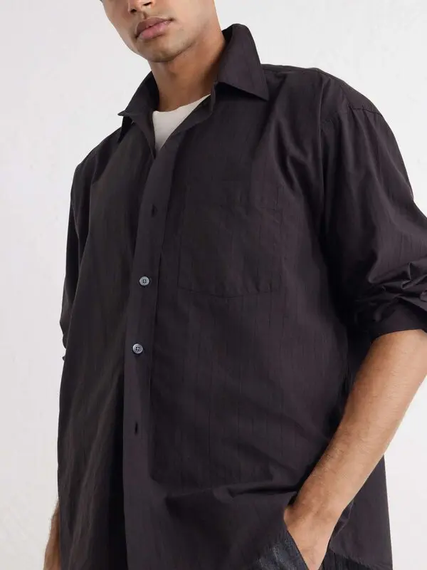 MFPEN Executive Striped Cotton-poplin Shirt