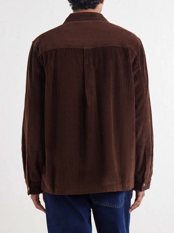 Folk Patch Cotton-corduroy Overshirt