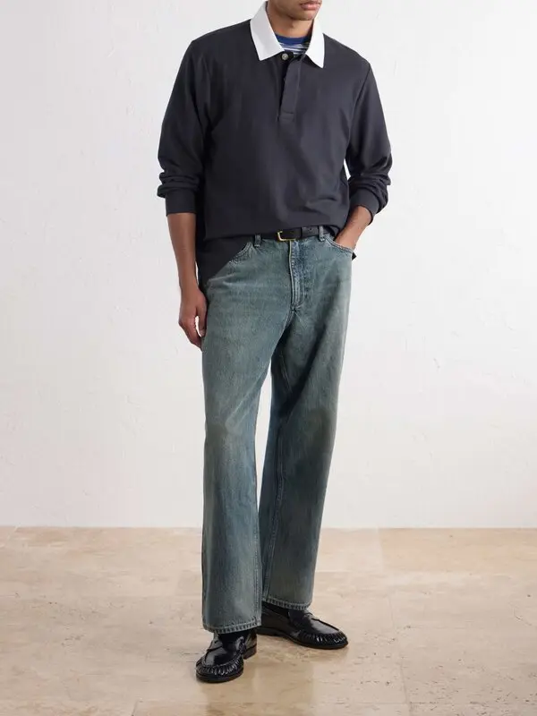Rag & Bone Cotton-piqué Polo Shirt