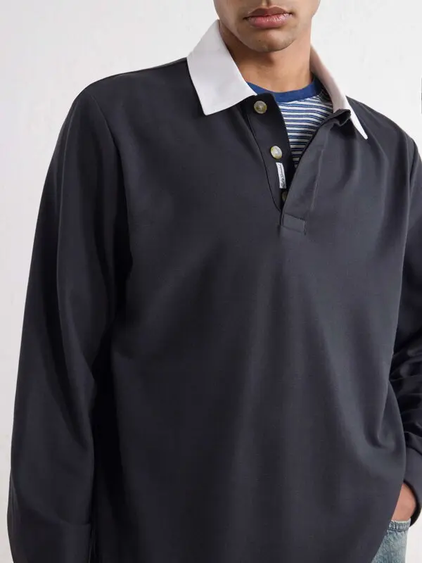 Rag & Bone Cotton-piqué Polo Shirt