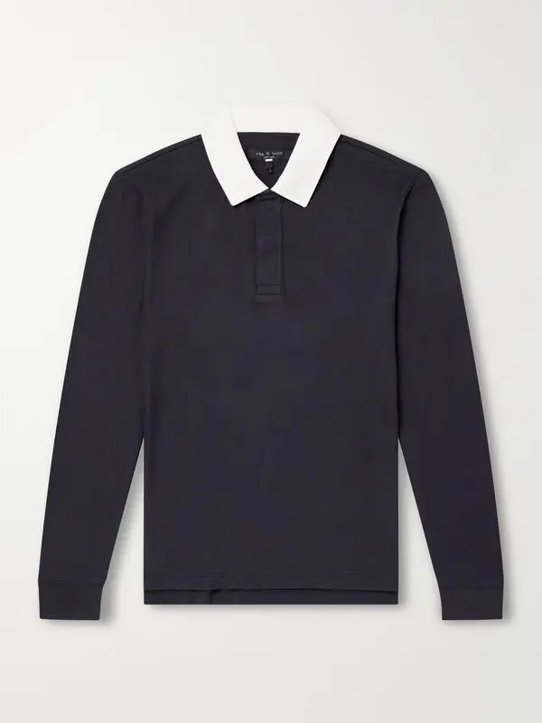Rag & Bone Cotton-piqué Polo Shirt