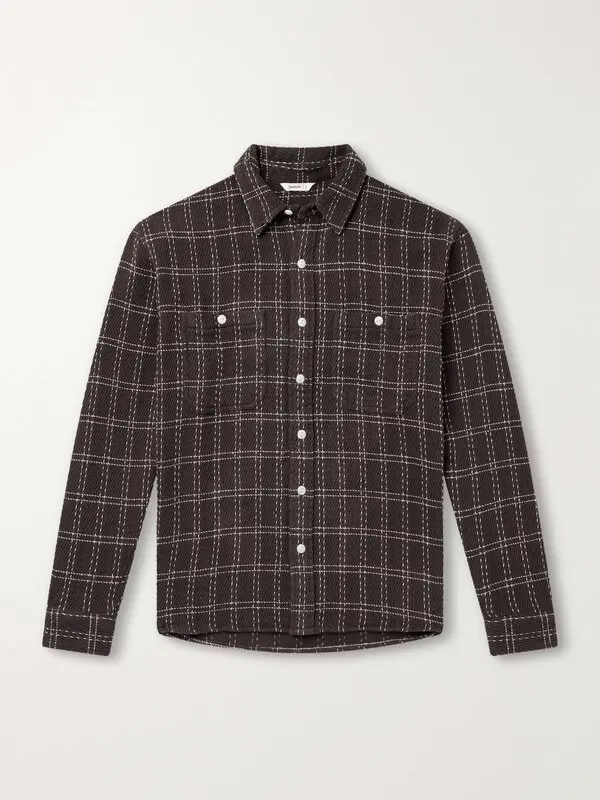 3sixteen Utility Checked Cotton-flannel Shirt