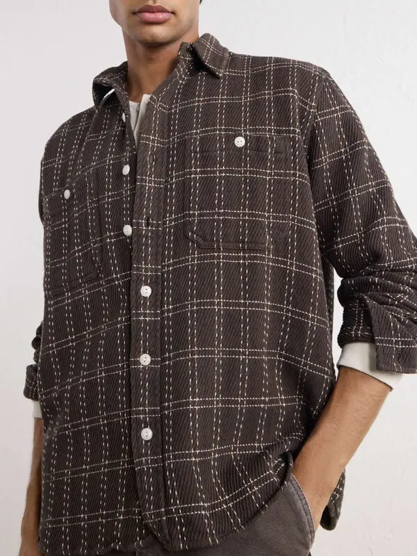 3sixteen Utility Checked Cotton-flannel Shirt