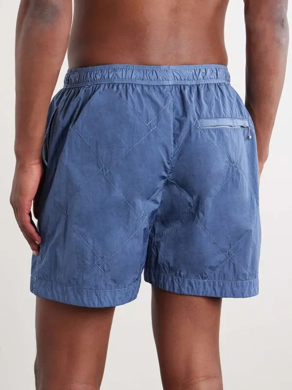 Bottega Veneta Crinkled-satin Swim Shorts