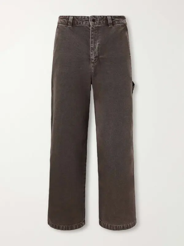 A.p.c. Dan Carpenter Wide-leg Cotton-canvas Trousers - Brown