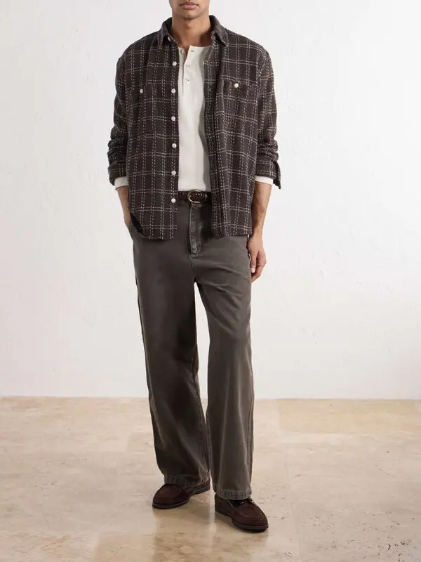 A.p.c. Dan Carpenter Wide-leg Cotton-canvas Trousers