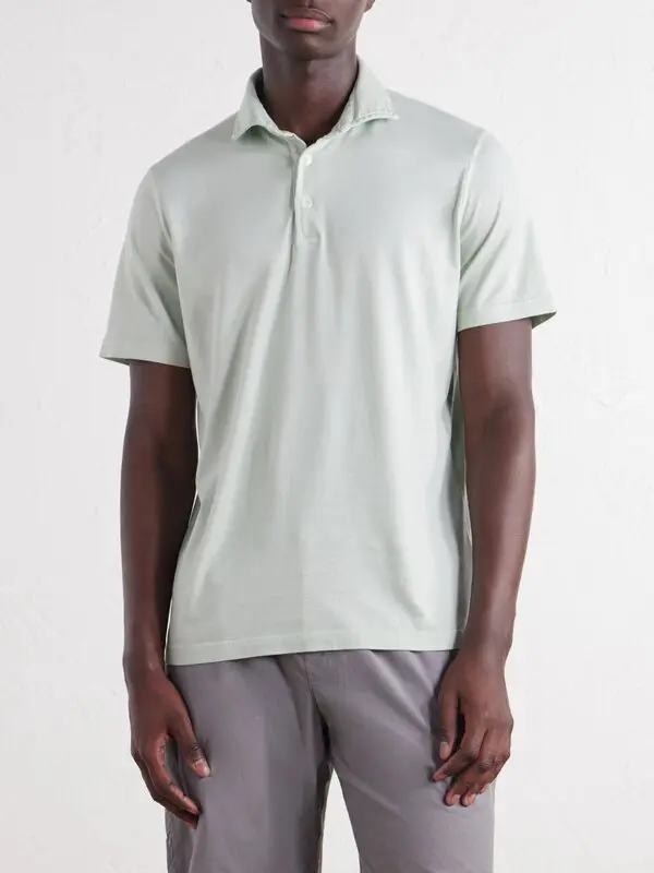 Fedeli Cotton-jersey Polo Shirt