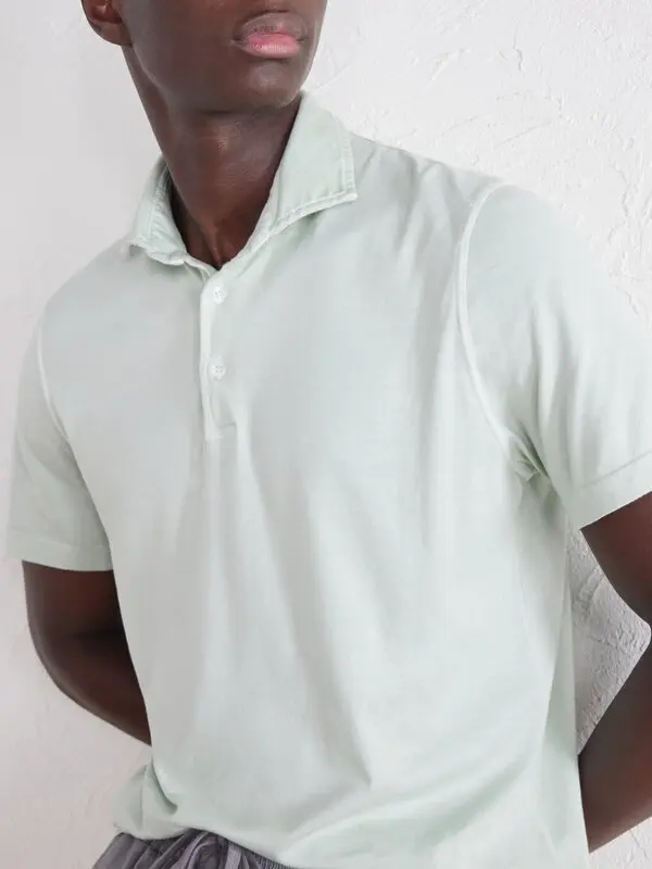 Fedeli Cotton-jersey Polo Shirt