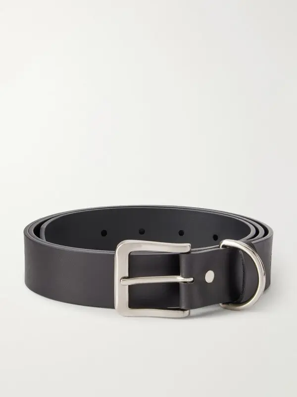 Folk Leather Belt - Black