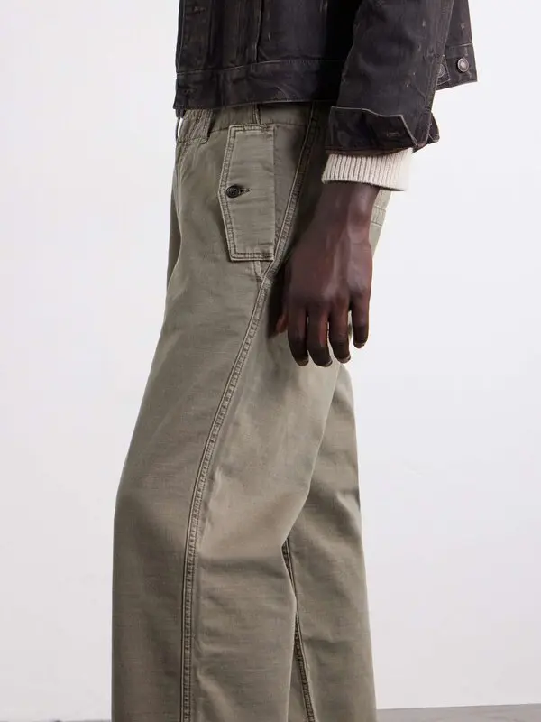 JEANERICA Monti Straight-leg Cotton-twill Trousers