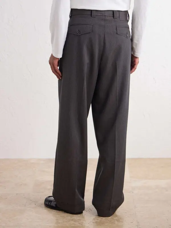 MFPEN Patch Straight-leg Wool-twill Trousers
