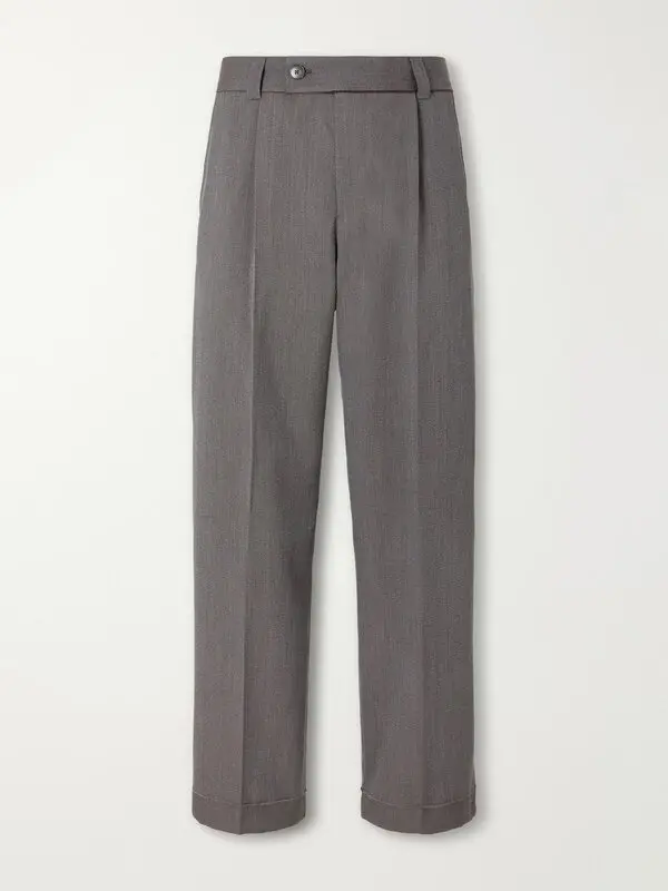 MFPEN Patch Straight-leg Wool-twill Trousers