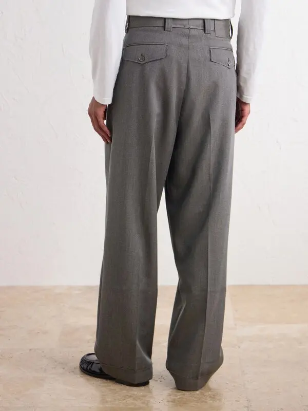 MFPEN Patch Straight-leg Wool-twill Trousers