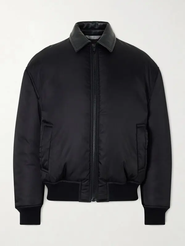 Balenciaga Padded Shell Bomber Jacket - Black
