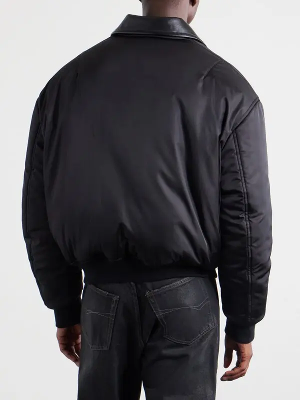Balenciaga Padded Shell Bomber Jacket - Black