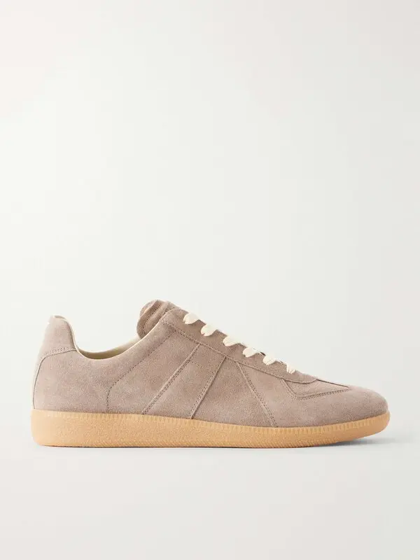 MAISON MARGIELA Replica Suede Sneakers - Taupe