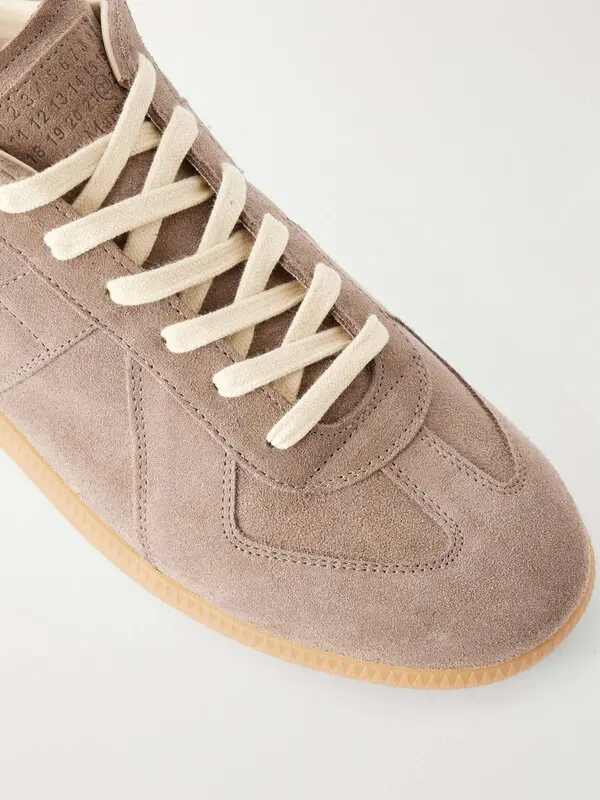 MAISON MARGIELA Replica Suede Sneakers - Taupe