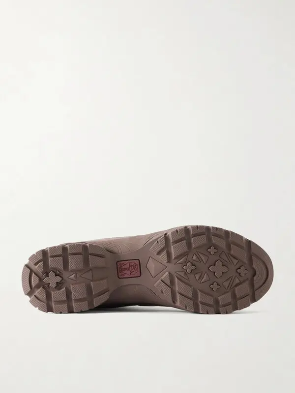 Brunello Cucinelli Paneled Suede Leather Hiking Boots