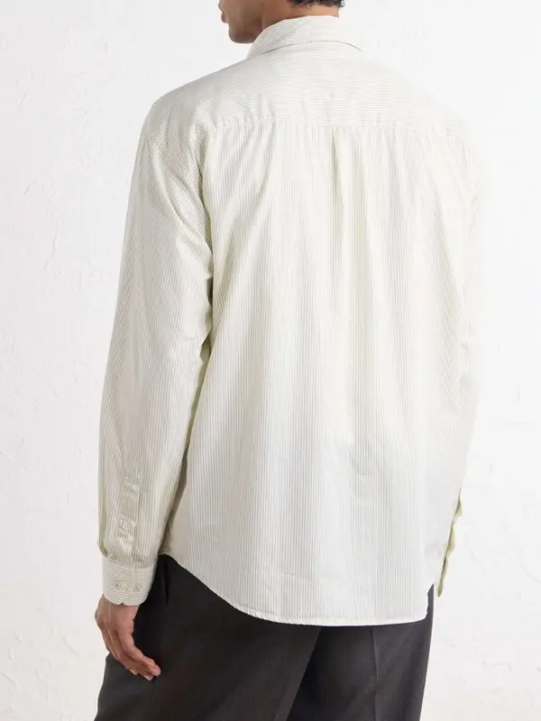 MFPEN Executive Striped Cotton-poplin Shirt