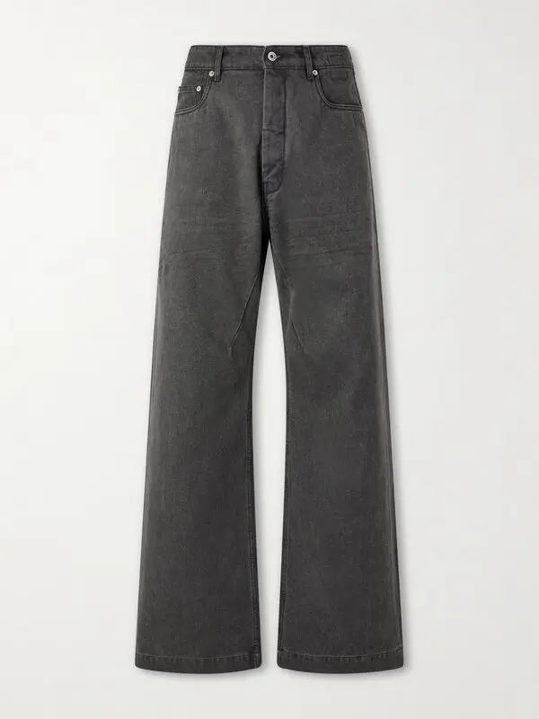 Rick Owens Geth Wide-leg Jeans - Gray