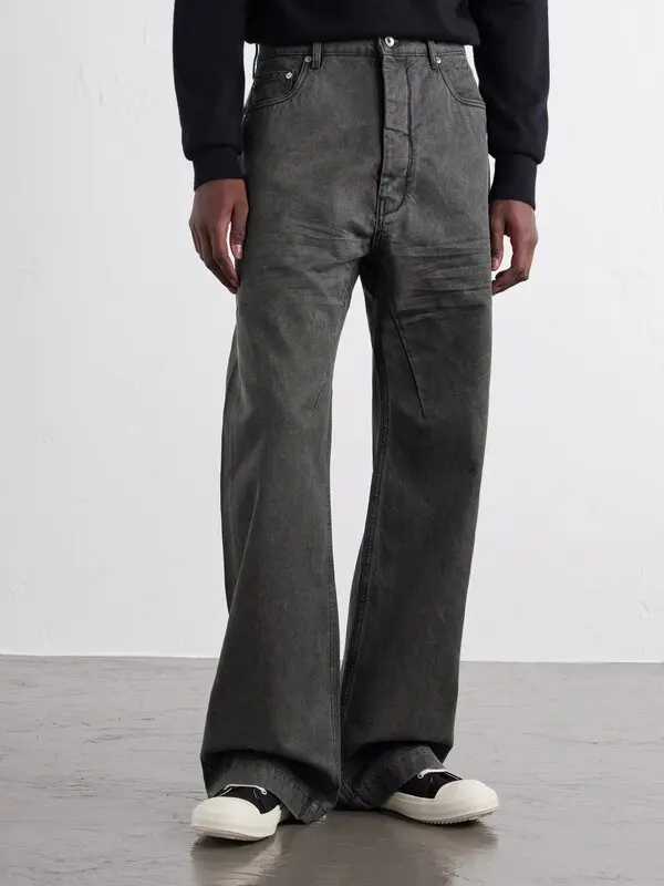 Rick Owens Geth Wide-leg Jeans - Gray