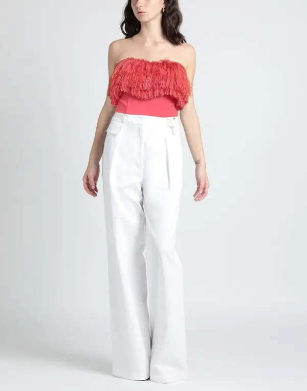 Elisabetta Franchi Top Coral Size Polyamide, Elastane, Polyester, Acetate, Linen