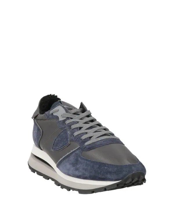 Philippe Model Sneakers Khaki Size Leather, Textile Fibers