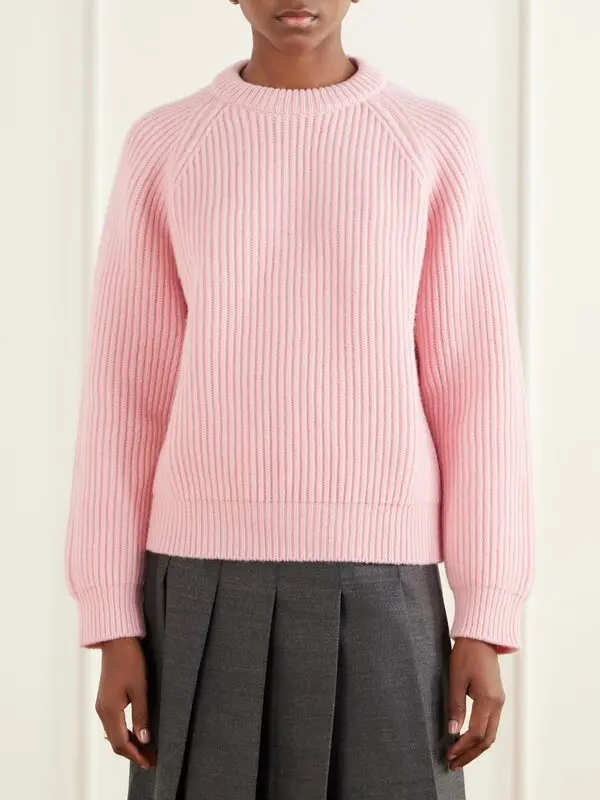 &daughter Ribbed Mélange Wool Sweater