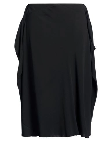 Rick Owens Midi Skirt Size Viscose, Acetate - Black