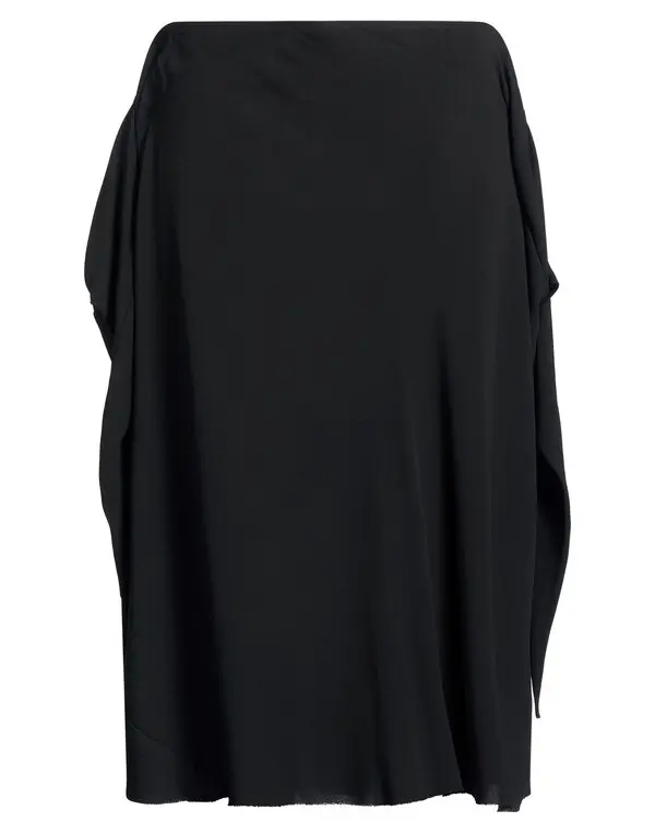 Rick Owens Midi Skirt Size Viscose, Acetate