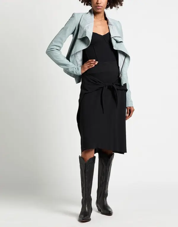 Rick Owens Midi Skirt Size Viscose, Acetate