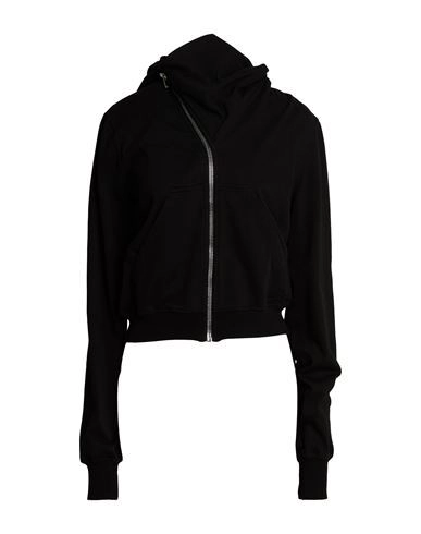 Rick Owens Cotton Jersey Zip-up Hoodie - Black