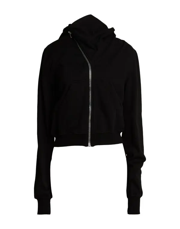 Rick Owens Cotton Jersey Zip-up Hoodie