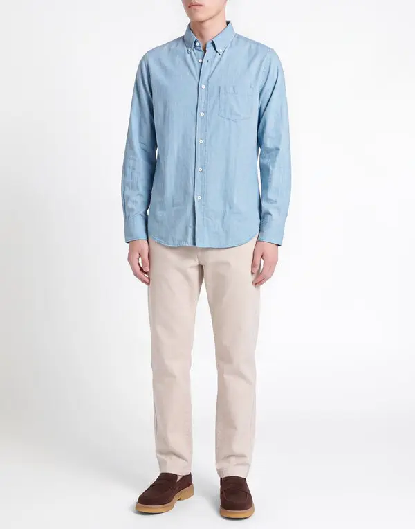 MANUEL RITZ Shirt Sky Size Cotton