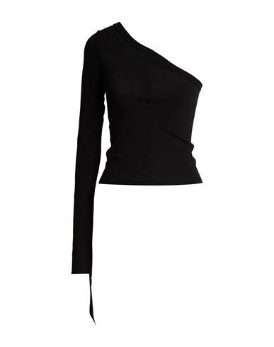 Rick Owens One-shoulder Cotton Top - Black
