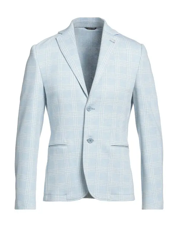 DANIELE ALESSANDRINI Blazer Sky Size Polyester, Viscose, Polyamide, Elastane