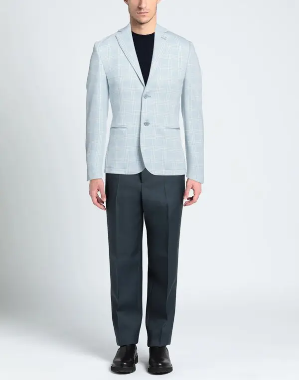 DANIELE ALESSANDRINI Blazer Sky Size Polyester, Viscose, Polyamide, Elastane