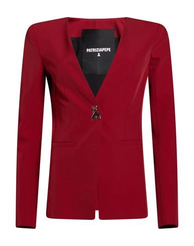Patrizia Pepe Blazer Size Polyester, Elastane - Red
