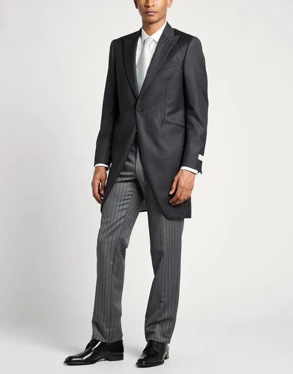 TOMBOLINI Suit Charcoal Size Virgin Wool