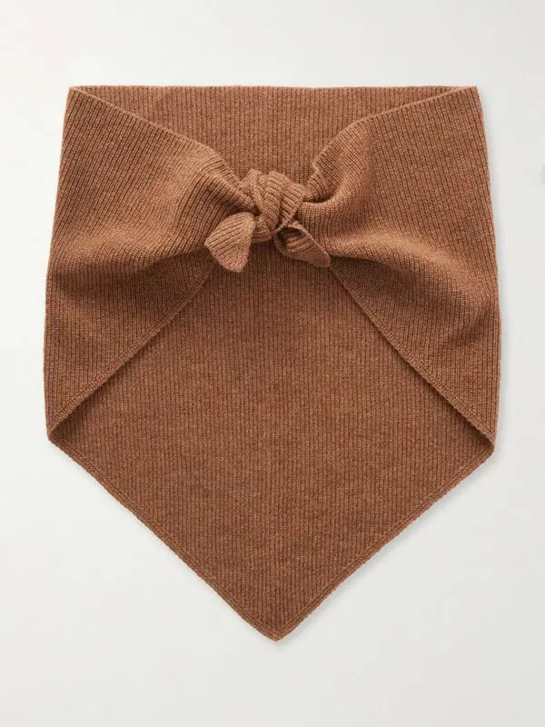 &daughter Fionn Ribbed Cashmere Scarf - Camel