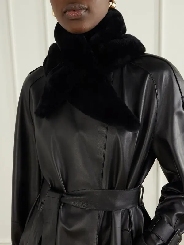 Nour Hammour Sena Shearling Scarf
