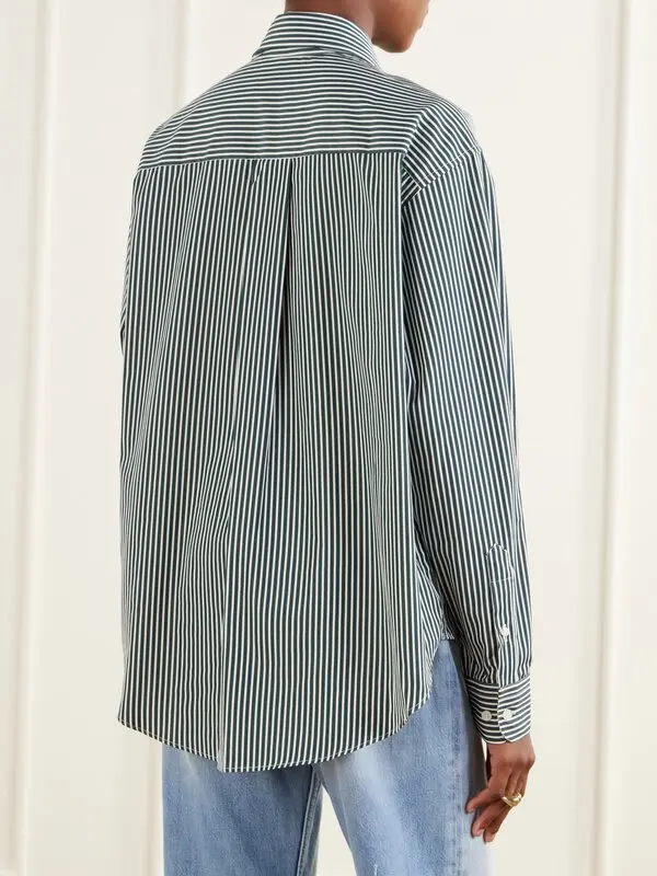 Comme Si La Camicia Cotton-poplin Shirt - Green