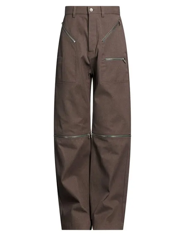 Rick Owens Cotton Cargo Pants - Brown