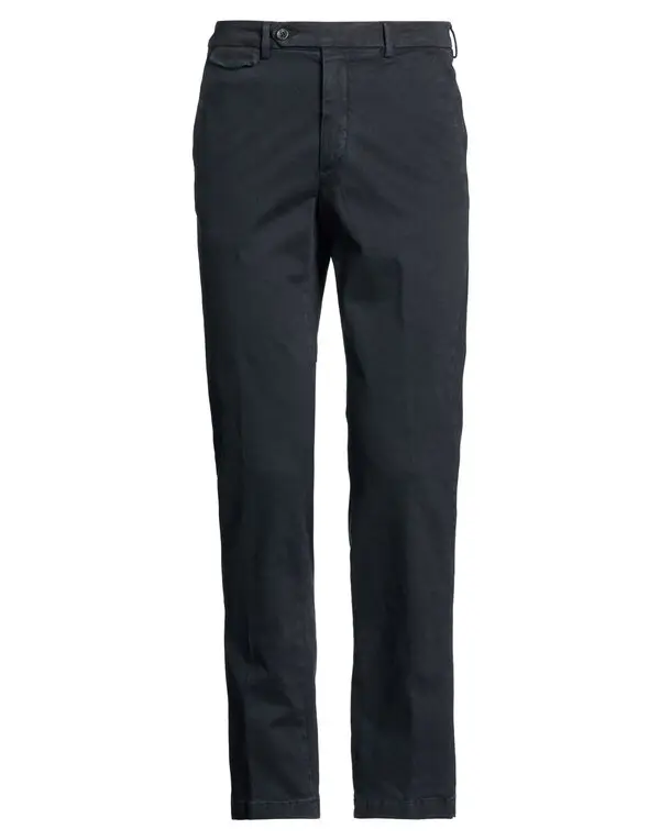 PAOLONI Pants Size Cotton, Elastane - Midnight Blue
