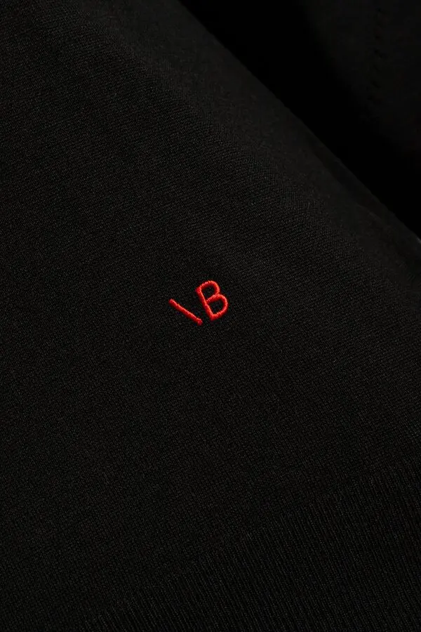 Victoria Beckham Logo-embroidered Merino Wool Jumper