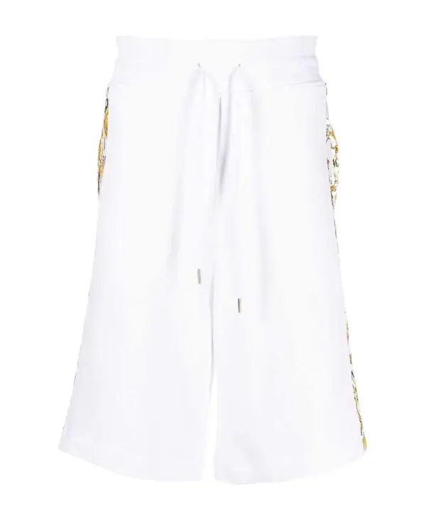 Versace Drawstring Bermuda Shorts - White