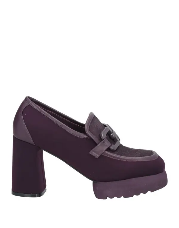 JEANNOT Loafers Size Leather, Textile Fibers