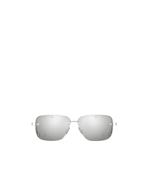 Dior Rectangular Frame Sunglasses - Silver