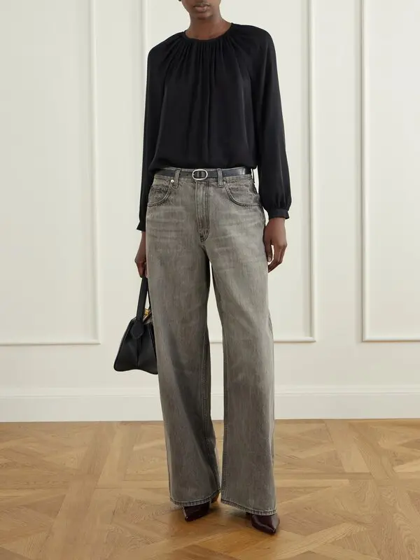 NILI LOTAN Saint Tropez Blouse - Black