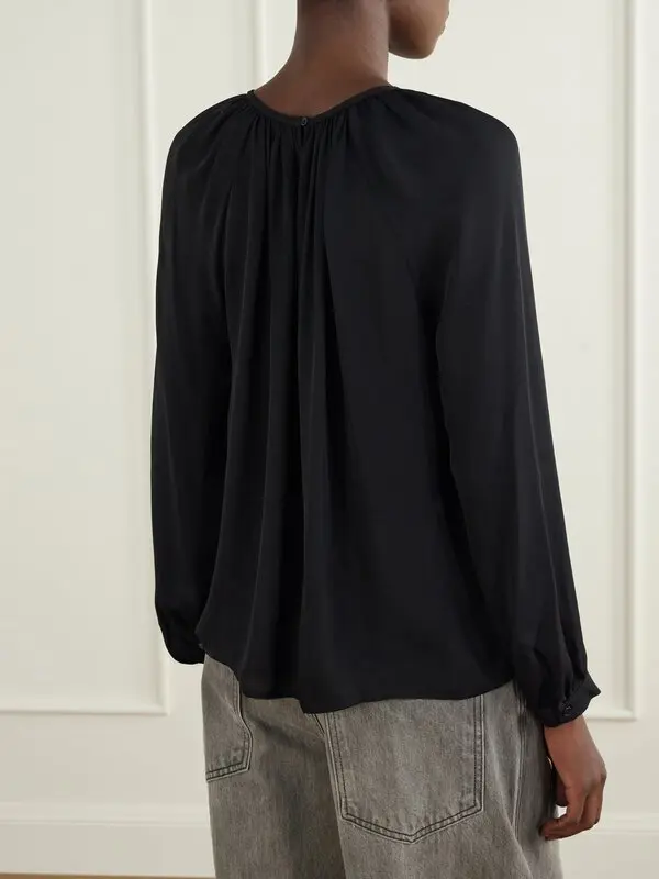 NILI LOTAN Saint Tropez Blouse - Black